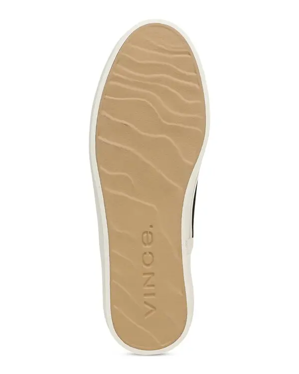 Vince Blair Shearling Slip-on Sneakers - Black Soft Leather