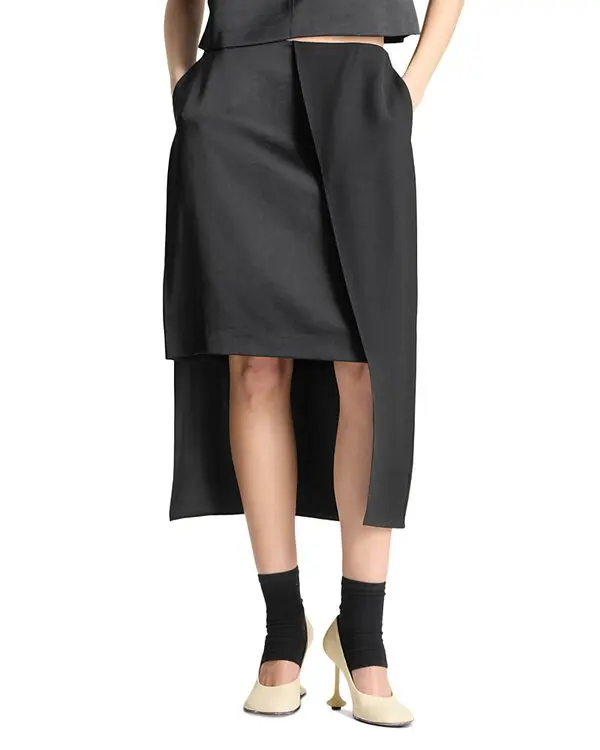 SAINT ART Lorne High/low Skirt - Black