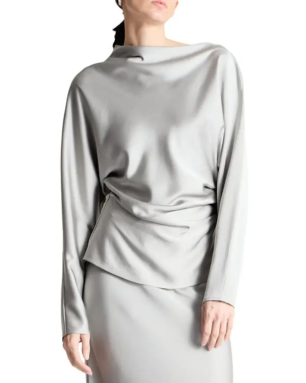 SAINT ART Ida Draped Top - Paloma