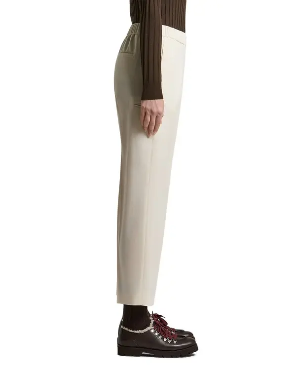 Peserico Wool Stretch Gabardine Ankle Pants