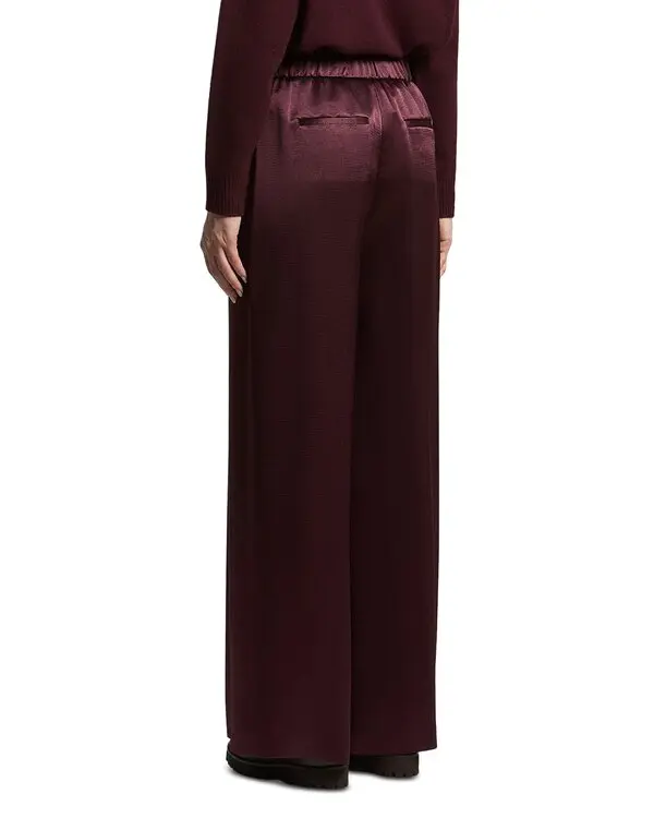 Peserico Textured Satin Wide Leg Pants