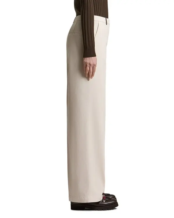 Peserico Cotton Stretch Gabardine Palazzo Pants