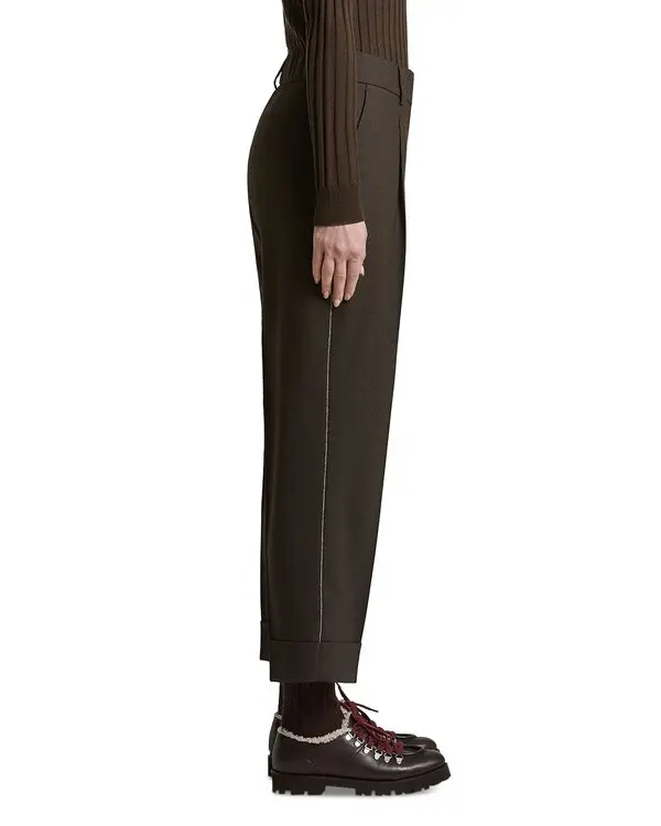 Peserico Wool Blend Stretch Tech Flannel Pants