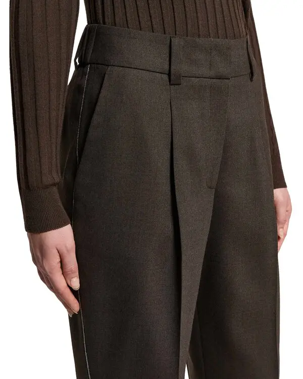Peserico Wool Blend Stretch Tech Flannel Pants