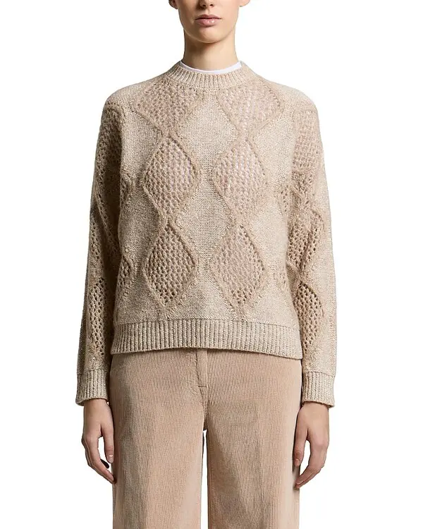 Peserico Stockinette Stitch Crewneck Sweater