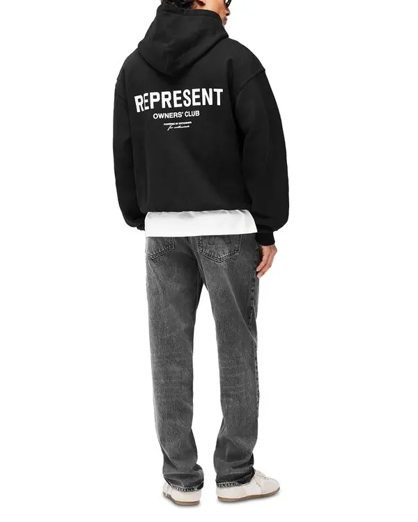 REPRESENT Owners Club Logo Zip Cotton Hoodie