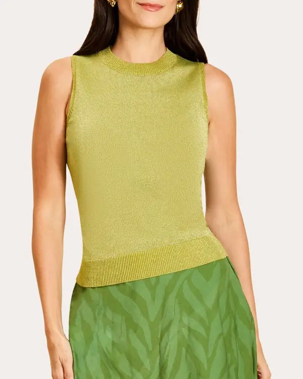 Mestiza New York Soho Metallic Knit Shell Top
