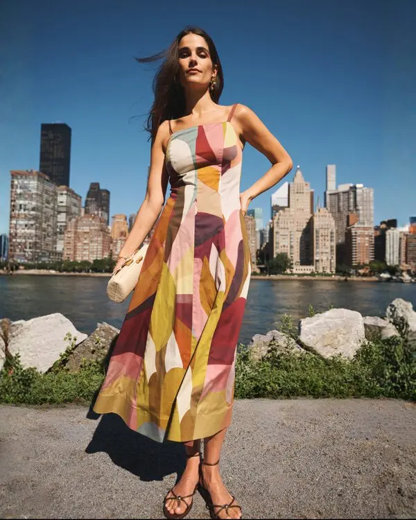 Mestiza New York Leo Reversible Poplin A-line Midi Dress