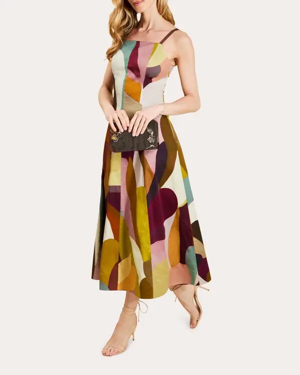 Mestiza New York Leo Reversible Poplin A-line Midi Dress