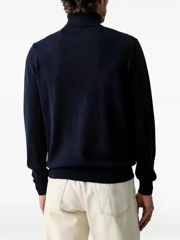 AERONAUTICA MILITARE Roll-neck Embroidered Sweater