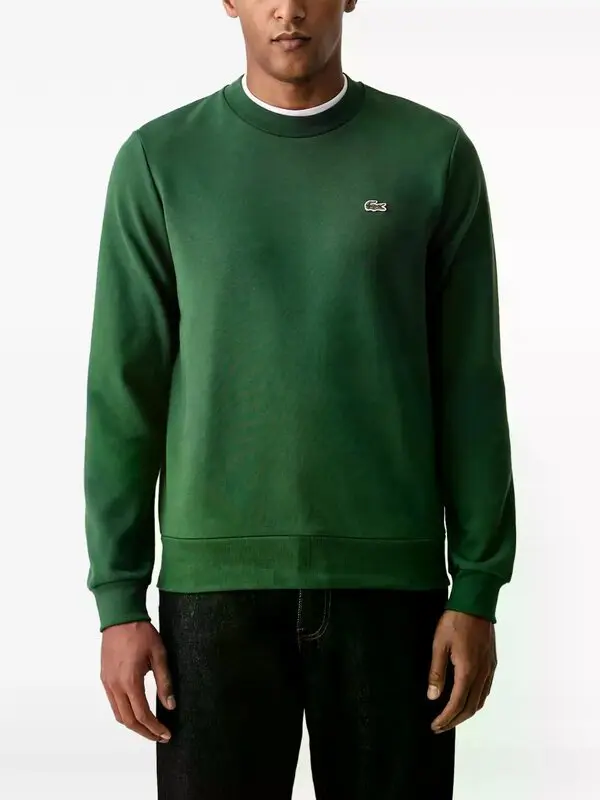 Lacoste Crew Neck Sweater With Logo Patch