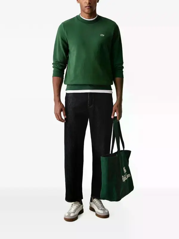 Lacoste Crew Neck Sweater With Logo Patch