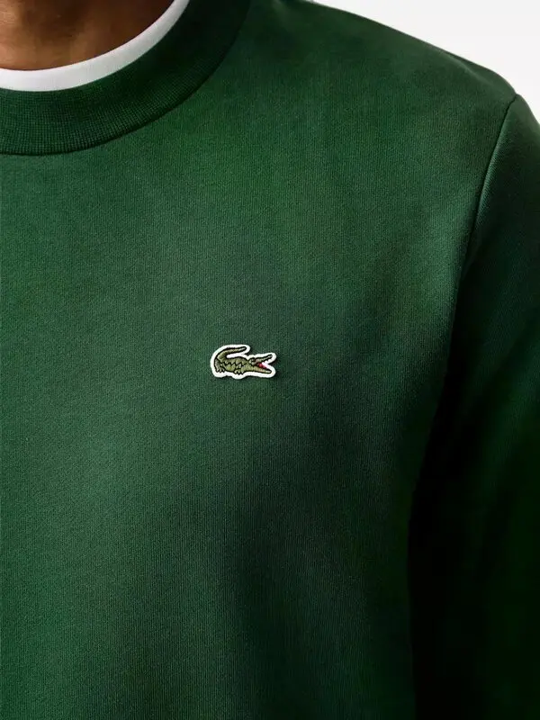 Lacoste Crew Neck Sweater With Logo Patch