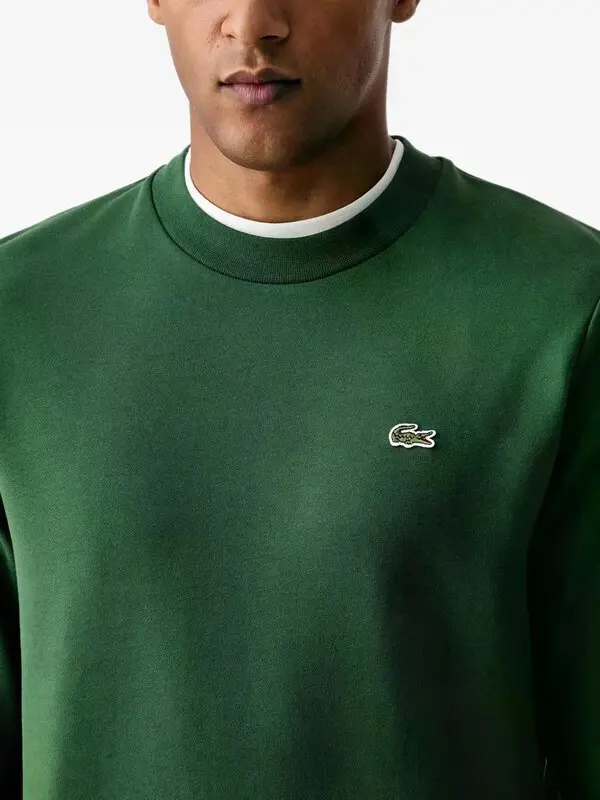 Lacoste Crew Neck Sweater With Logo Patch