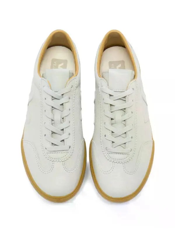 VEJA Organic Leather Logo Patch Sneakers