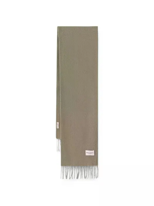 Marc O'polo Fringed Logo-patch Scarf