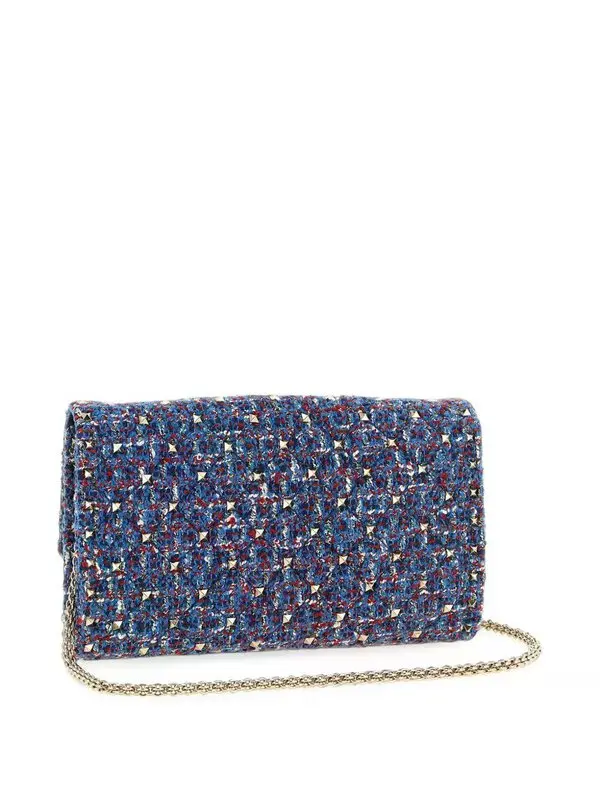 Valentino Garavani Rockstud Spike Tweed Shoulder Bag