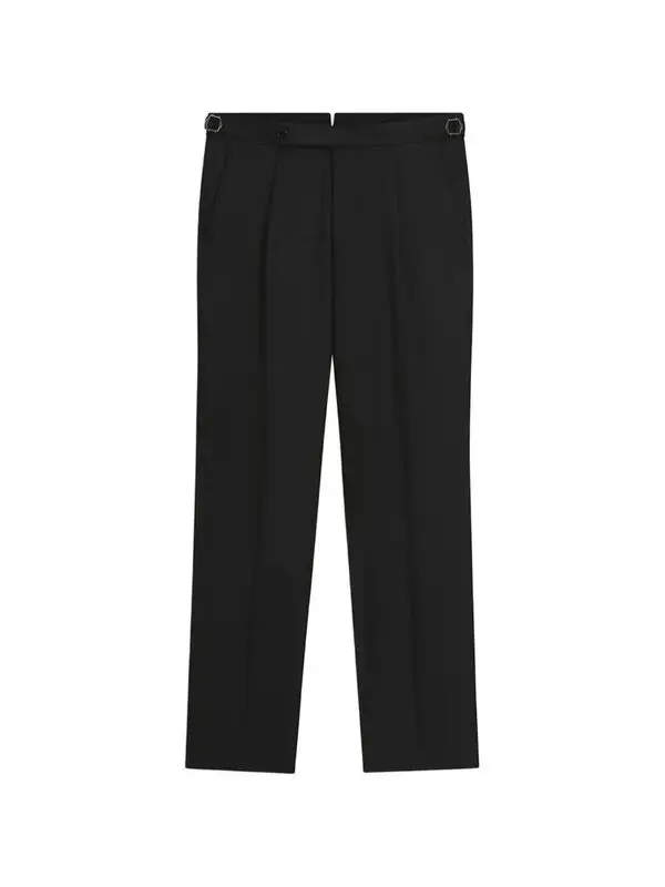 BOSS Pleated Side-adjuster Trousers - Black