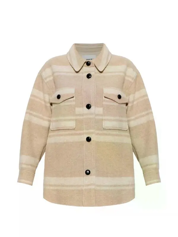 MARANT ETOILE Harveli Horizontal-stripe Shirt - Neutrals