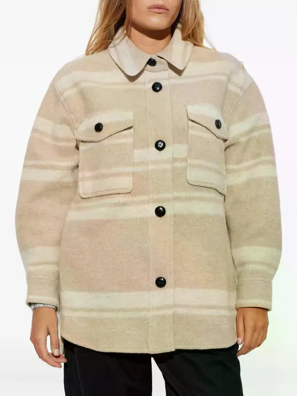 MARANT ETOILE Harveli Horizontal-stripe Shirt