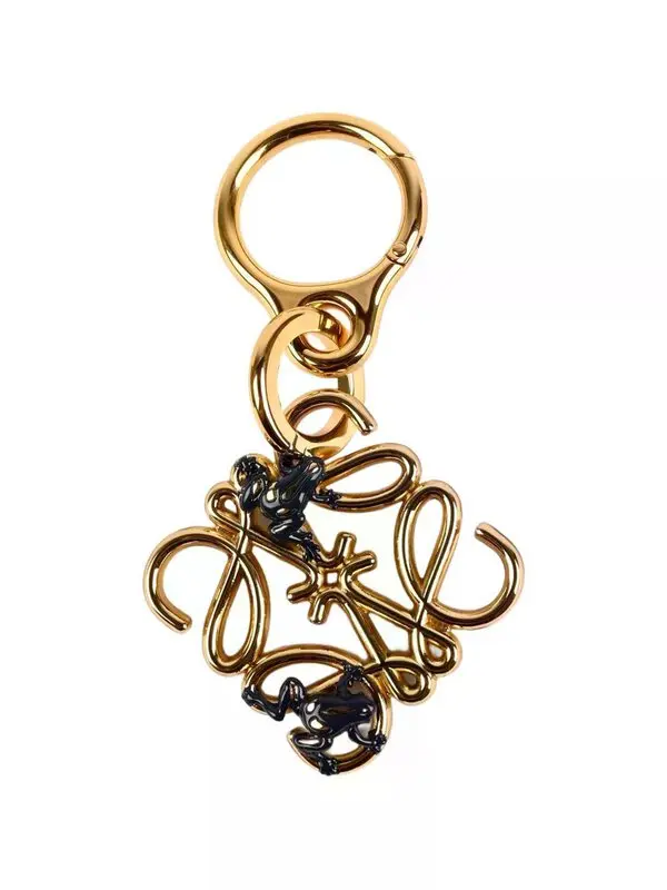 Loewe Frog Anagram Keyring - Gold
