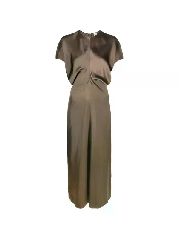 TOTEME Slouch Waist Dress Dark - Green