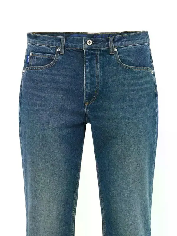 Hugo Faded-effect Straight-leg Jeans - Blue