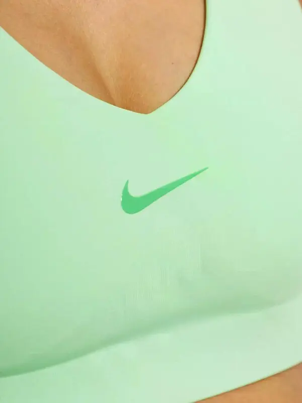 Nike Logo-print Racerback Sports Bra - Green