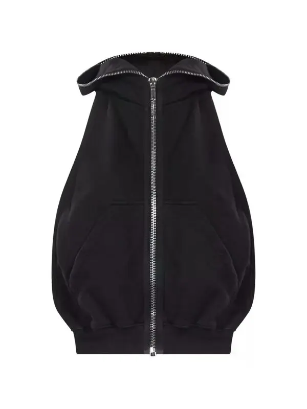 Rick Owens Sleeveless Zip-up Hoodie