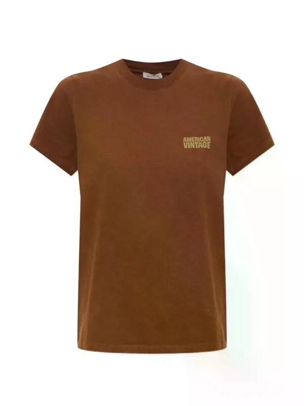 American Vintage Logo Print T-shirt