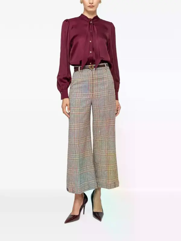 NISSA Bow-detail Viscose Shirt