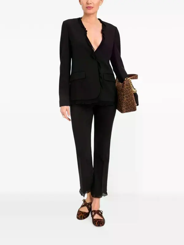 TWINSET Ruffle Trim Trousers