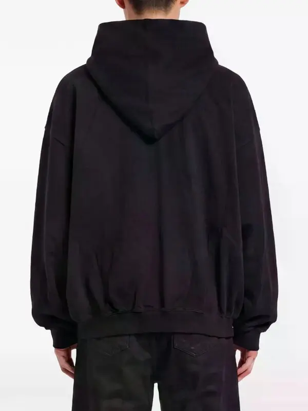 Rick Owens Asymmetric Zip-up Hoodie - Black