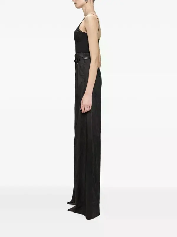 NISSA Pinstripe Wide-leg Pants