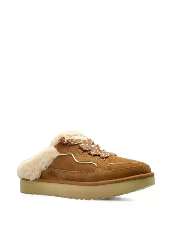 UGG Lowmel Shearling-trim Slippers