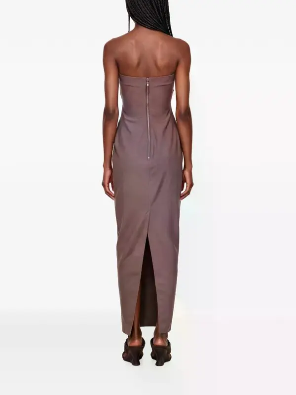 Rick Owens Strapless Cut-out Maxi Dress