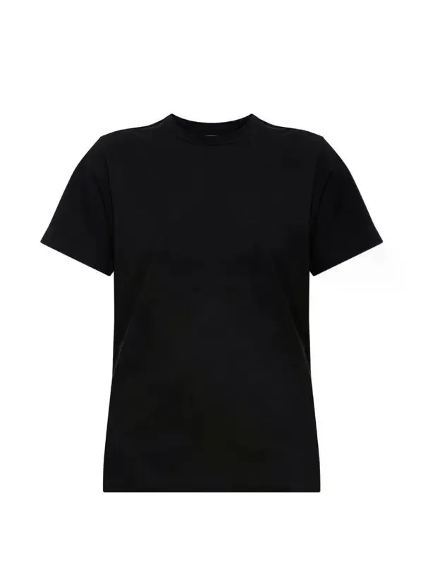 Isabel Marant Étoile Crewneck Cotton T-shirt With Rear Logo Print