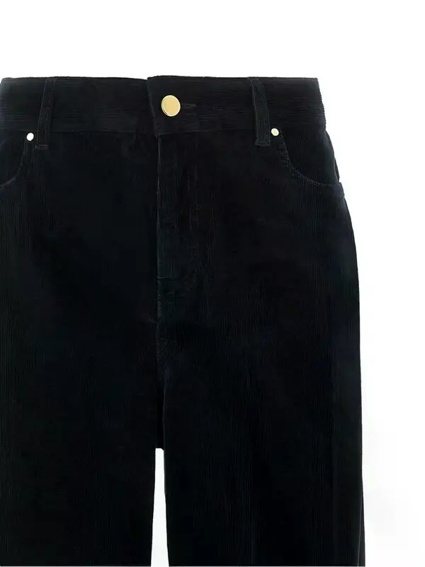 Max Mara Corduroy High-waisted Trousers - Blue