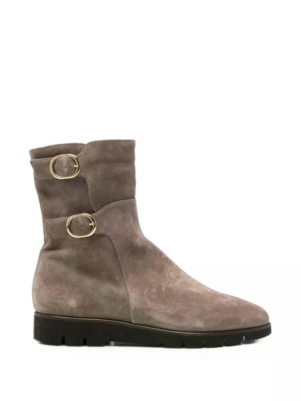 TRUMAN´S Suede Ankle Boots With Double Buckle Detail