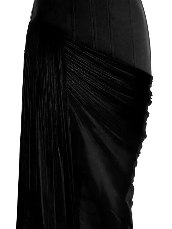 V:PM ATELIER Fatima Off-the-shoulder Draped Maxi Dress