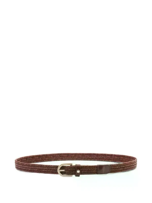 LOTTUSSE Braided Leather Belt - Brown
