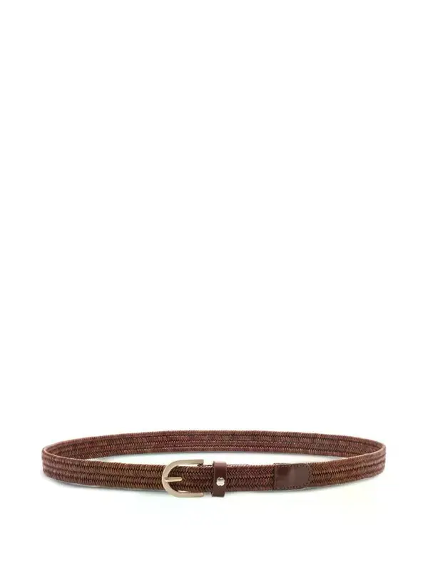 LOTTUSSE Braided Leather Belt - Brown