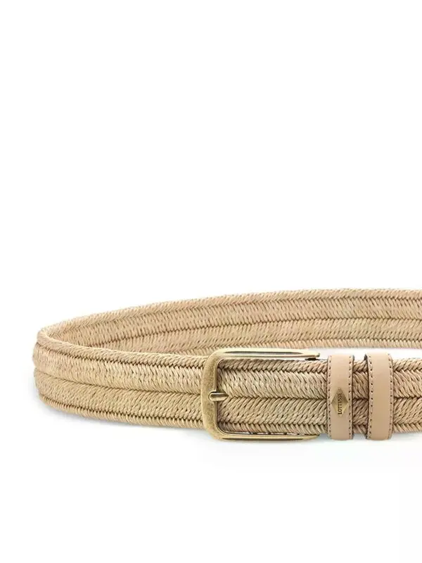 LOTTUSSE Braided Leather-trim Belt