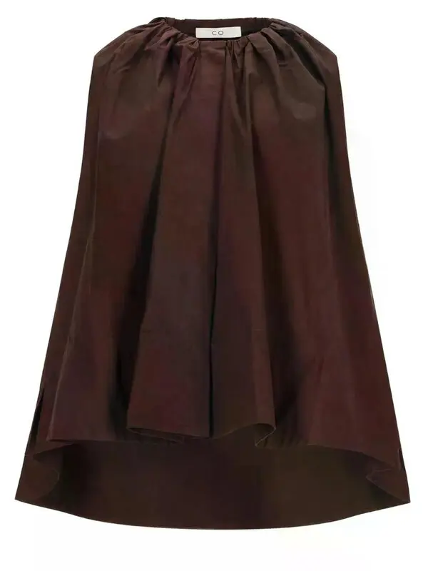 Co Gathered Sleeveless Top - Brown