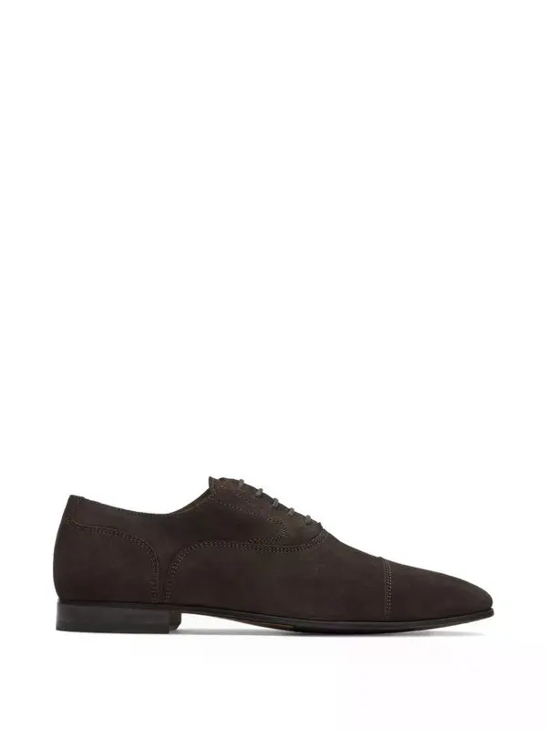 LOTTUSSE Twist Suede Oxford Shoes - Brown