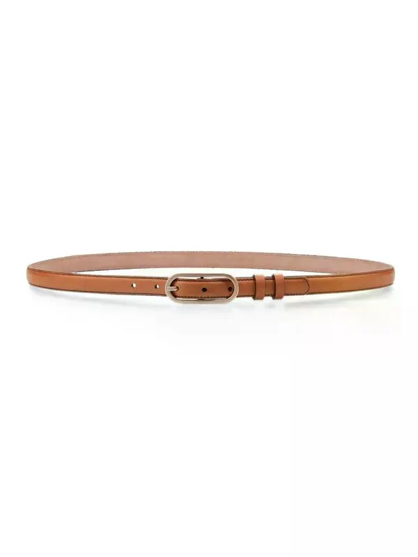 LOTTUSSE Oval Buckle Leather Belt