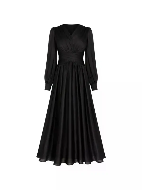 Guess Helene Pleated Maxi Dress - Black