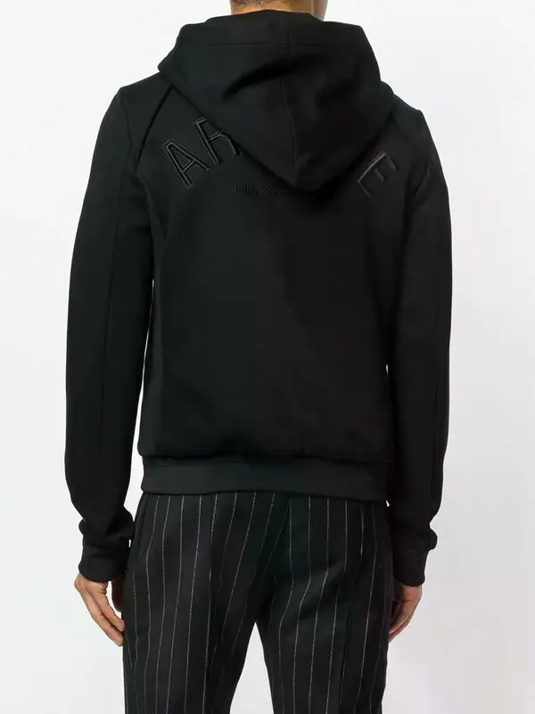 JUUN.J Logo-embroidered Zip-up Hoodie