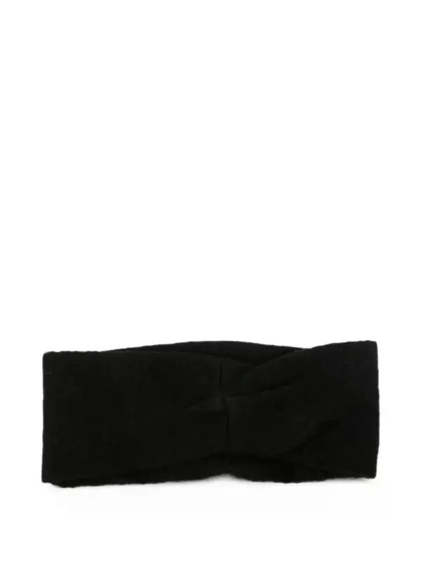 CORTANA Twist-detail Headband - Black