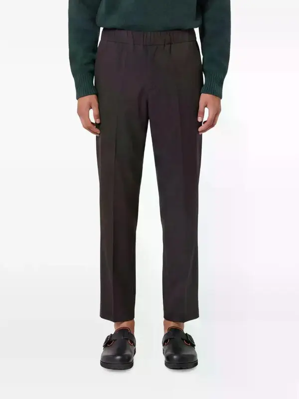 COSTUMEIN Elasticated-waistband Pressed-crease Trousers